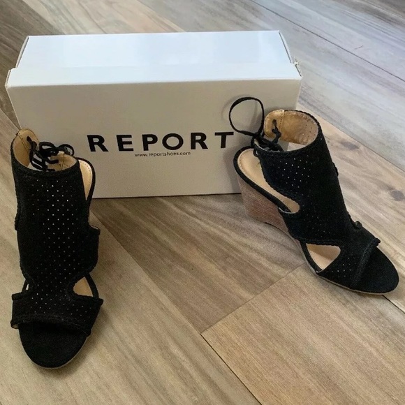 Report | Shoes | Nwt Report Serena Wedge Sandals Size 65 | Poshmark